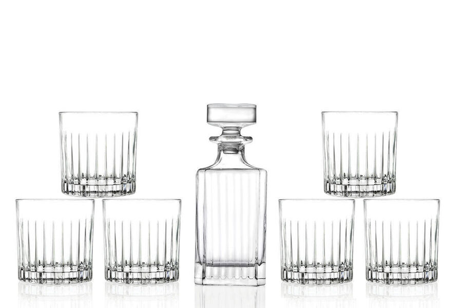 Set RCR CRYSTAL Timeless karafa + 6 whisky sklenic 732710 | Barstore.cz