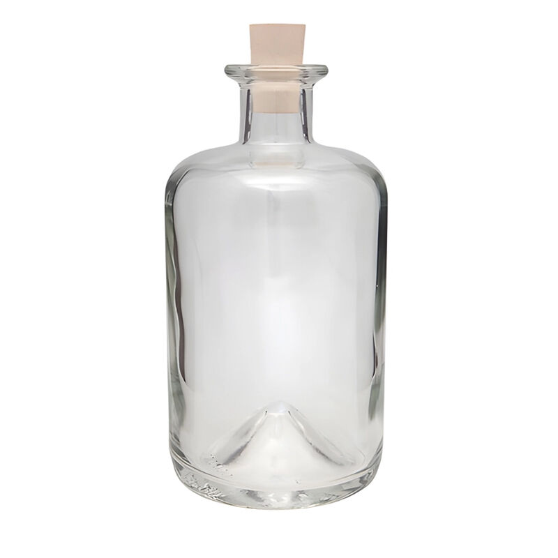 Skleněný flakon s korkovou zátkou 500 ml | Barstore.cz
