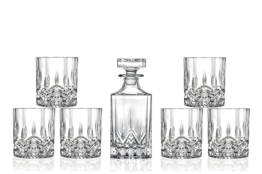 Set RCR CRYSTAL Opera karafa + 6 velkých whisky sklenic 732700 ...